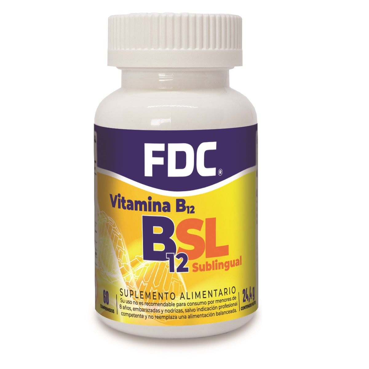 Vitamina B12 Sublingual FDC x 60 Comprimidos - Emproquim